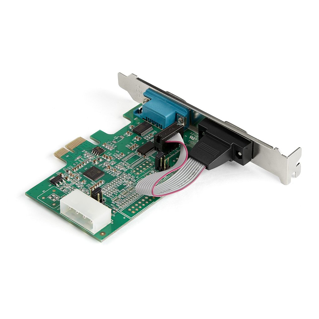 StarTech.com 2-port PCI Express RS232 Serial Adapter Card - PCIe RS232 Serial Host Controller ...